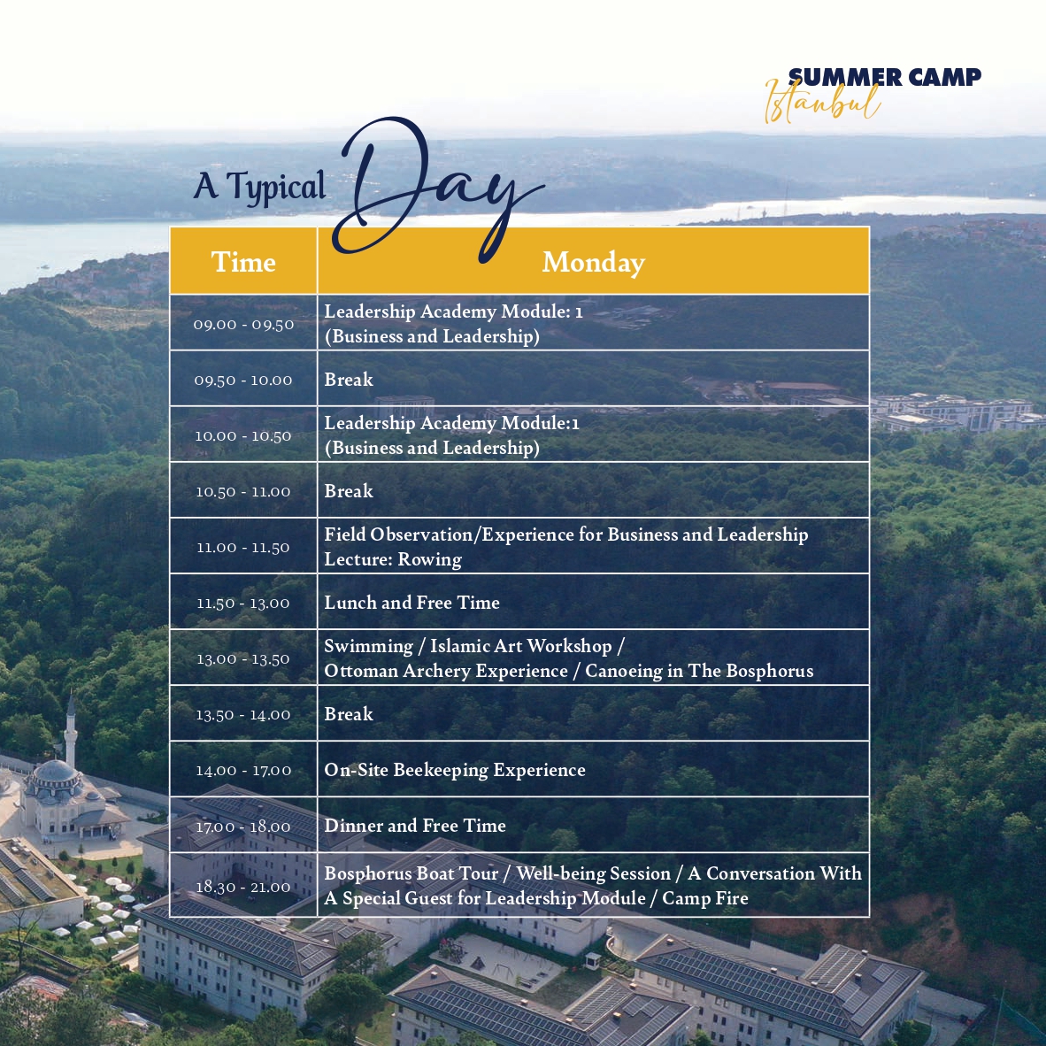 A Typical Day - Summer Camp İstanbul